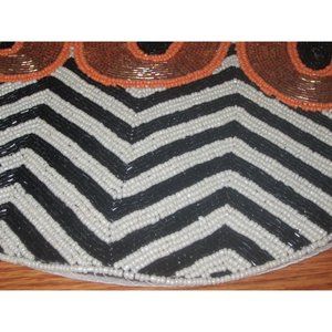 Nicole Miller | Dining | New Nicole Miller Halloween Boo Orange Black ...